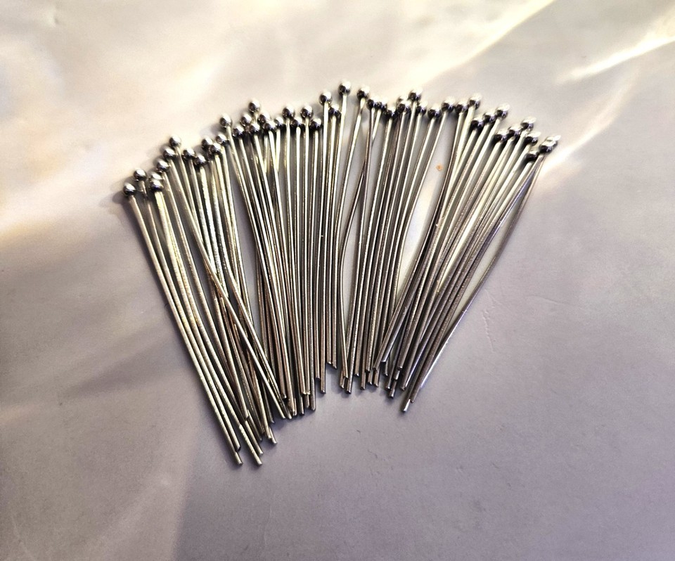 Stainless steel ball head pins 50 pieces | eBay UK