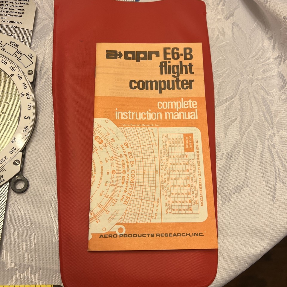E6B Metal Flight Computer, Manual, Case And Tool Lot | eBay UK
