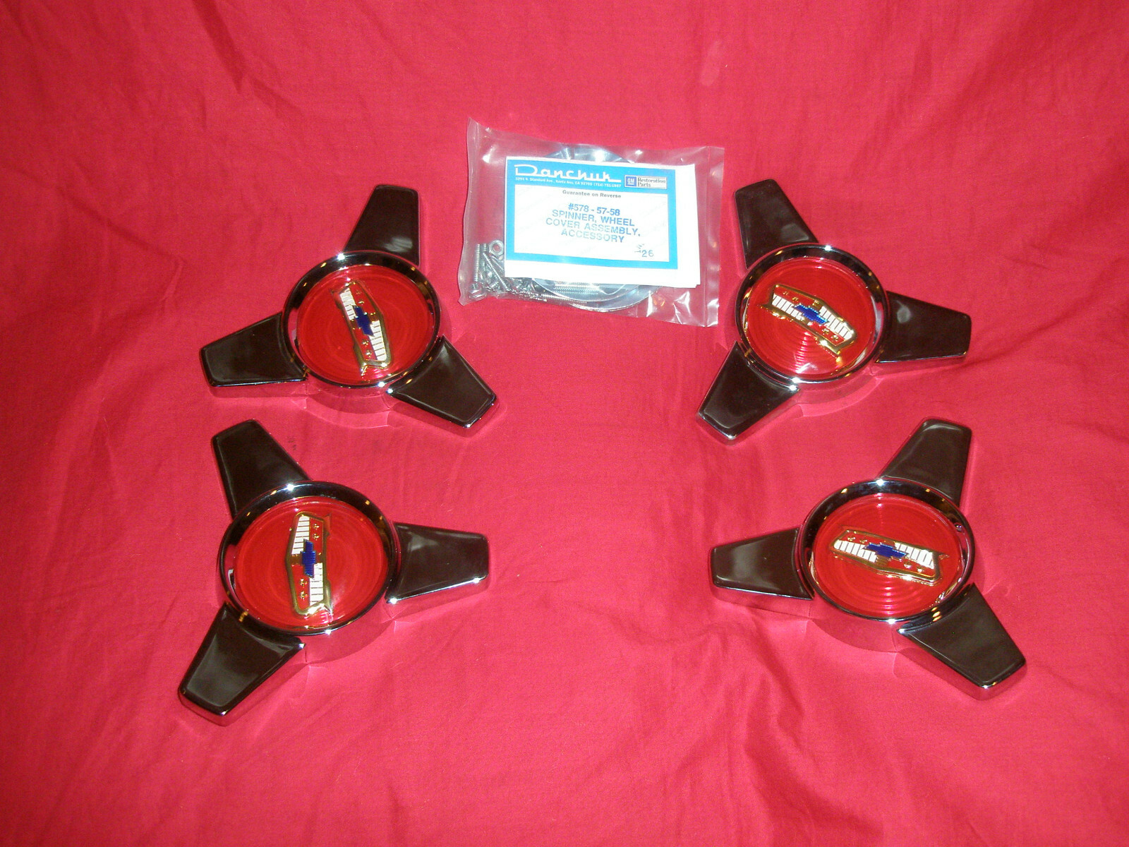 '57-'58 Chevy Hubcap Wheel Spinner Assys. Set of 4 | eBay