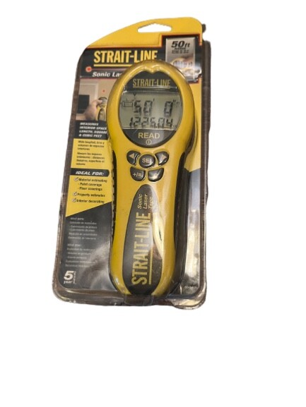 Strait-Line Sonic Laser Measuring Tape, 50 Feet, Point and Shoot. NIB ...