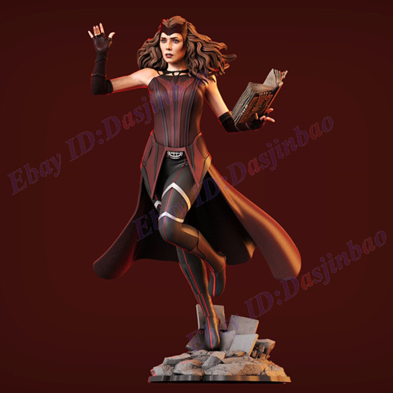 Wanda & Magic Book 1/8 3D Printing Model Kit Unpainted Unassembled 24cm ...