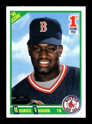 MAURICE MO VAUGHN ⚾ 1990 Score Baseball 1st Round Draft Pick #675 ...