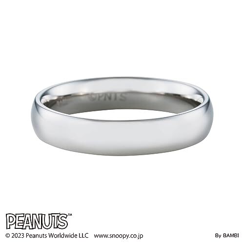 White Clover Snoopy PEANUTS Unisex Ring Surgical Stainless Steel, Size ...