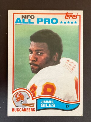 Jimmie Giles 1982 Topps Football Card #499 - Tampa Bay Buccaneers All ...