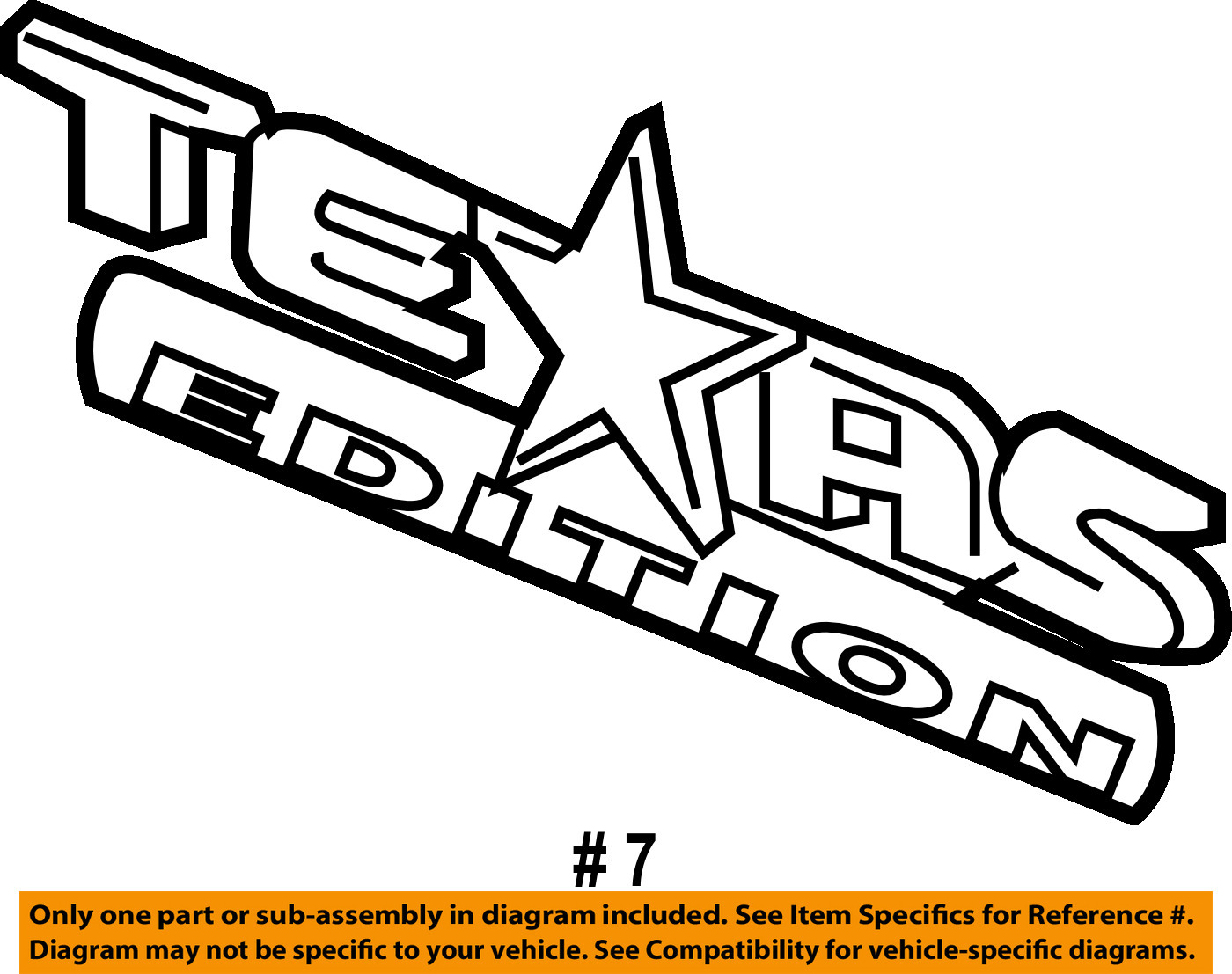 GM+OEM+Texas+Edition+Chrome+Emblem+Badge+Nameplate+Front+Door ...