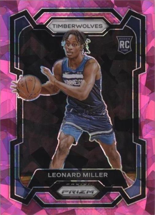 2023-24 Panini Prizm - Leonard Miller #155 Pink Ice Prizm (RC) for sale ...