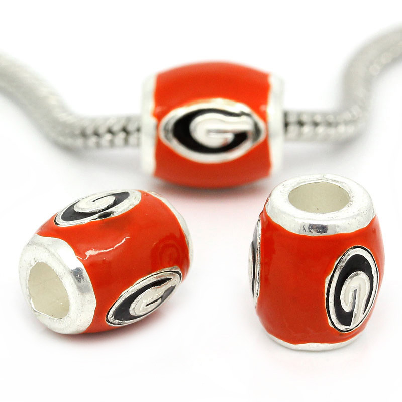 Georgia Bulldogs European Charm Bead - University Of Georgia Football ...