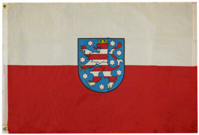 Thuringen German Free State of Thuringia 100D Woven Poly Nylon 3'x5 ...