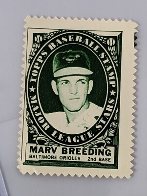 1961 Topps Baseball Stamp - Marv Breeding - Baltimore Orioles | eBay