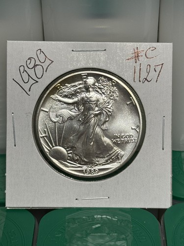 1989 1 Oz Silver Eagle $1 . #C1127 | eBay