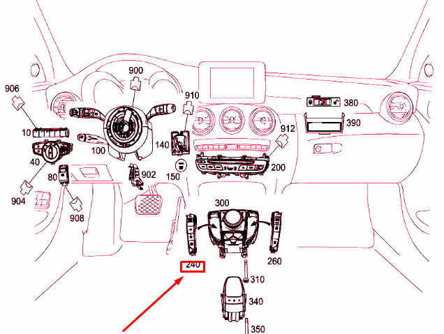 A2059056307 MERCEDES BENZ W205 C Class Dynamic Select Switch for sale ...