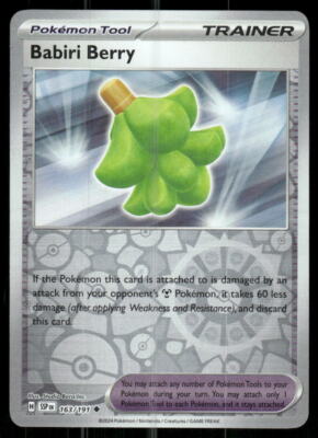 Surging Sparks #163/191 Babiri Berry, Reverse Holo! | eBay
