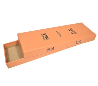 Quarter Rolls Storage Box $100 Capacity Hold 10 Wrapped Coin Rolls ...