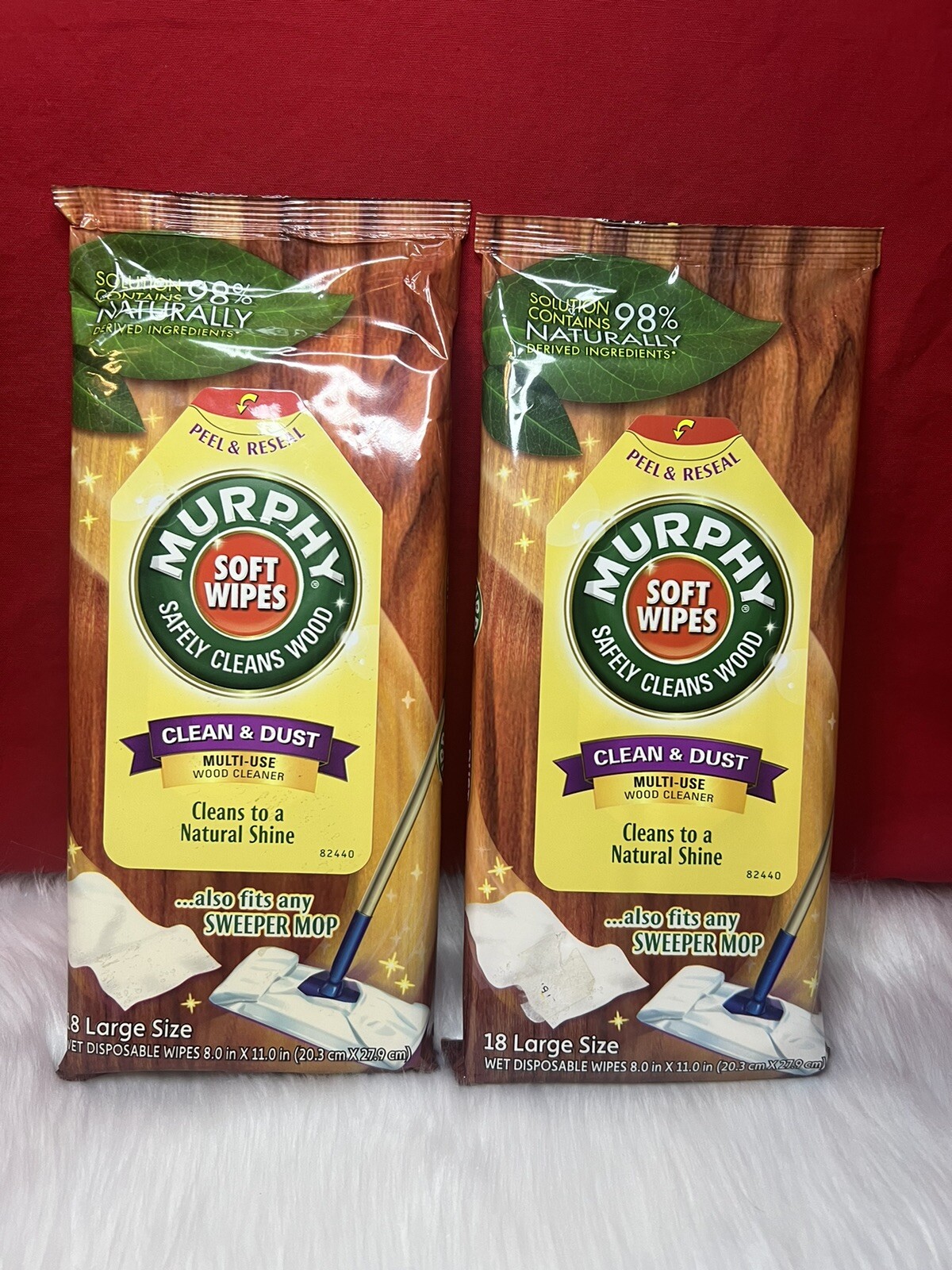 (2) Murphy Soft Wipes Clean &Dust Multi-Use Wood Cleaner, NEW SEALED ...