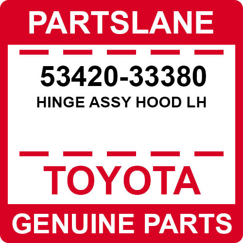 Toyota Genuine OEM 53420-33380 Hinge ASSY Hood LH 5342033380 for sale ...