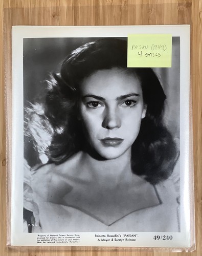 4 Paisan (1946) Original Movie Still Lot Maria Michi/Carmela Sazio ...