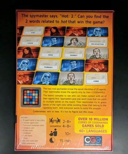 AWESOME - Vlaada Chvatil CODENAMES Top Secret Word Game CGE Czech Game ...