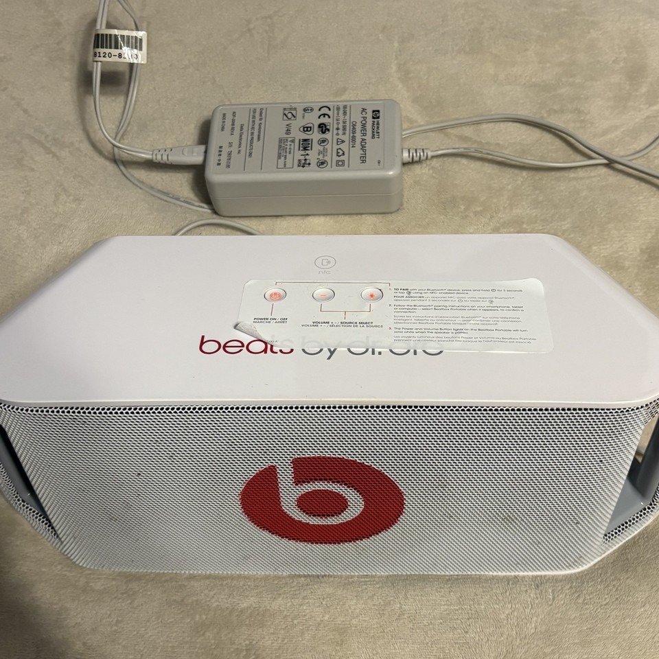 Beats by Dr. Dre BEATBOX Portable Bluetooth Speaker White. Full Size | eBay