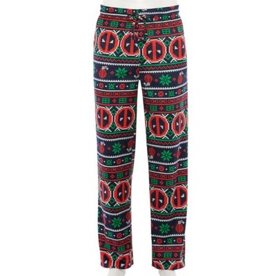 Marvel Deadpool Men's Sleepwear Fleece Lounge Pants Size M Christmas | eBay