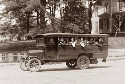 Children on a School Bus 1925 4x6 Photo | eBay