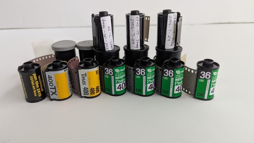 Kodak Fuji Black and White BW 35mm Film 10x Rolls Technical Pan NeoPan ...