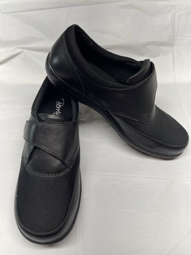 Berries by Aetrex Women’s Black Leather Comfort Shoes Arch Support Size ...