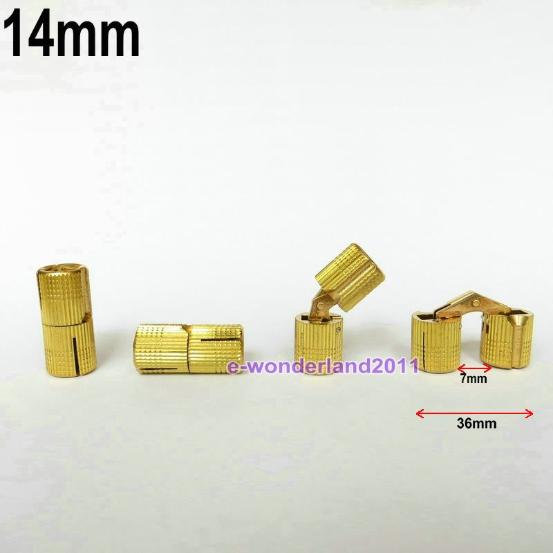 4x Hidden Hinge Invisible Hinge Barrel Concealed Hinge 8/10/12/14/16 ...