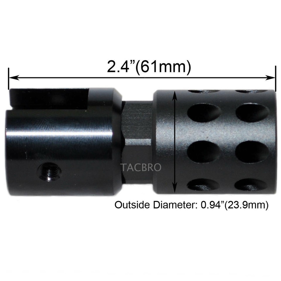 Black .22 Ruger 1022 Short Version Non-Threaded Muzzle Brake 10/22 | eBay