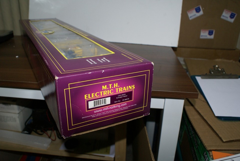 NEW IN THE BOX MTH CSX SCHNABEL FLATCAR CAR # 402 | eBay