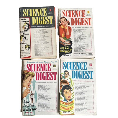 Vintage Lot of 40 SCIENCE DIGEST Magazine 1953, 1954,1955, 1956 - Rare ...