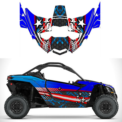 Can Am Maverick X3 4th Decal Graphic Kit Wraps 1000 Turbo R Sticker 4x4 ...