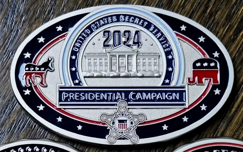 Secret Service 2024 Presidential Campaign Challenge Coin DNC RNC Trump ...