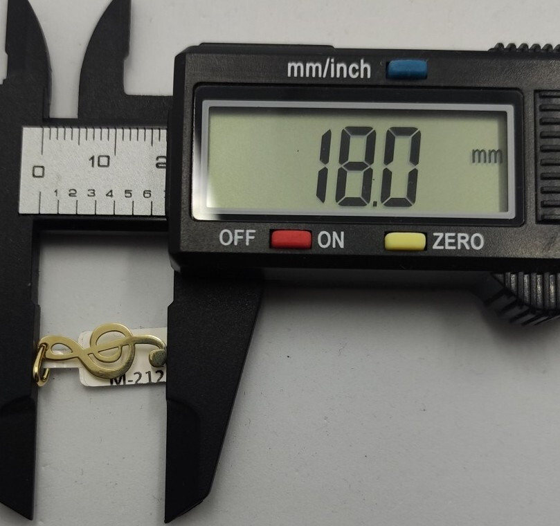 18K Gold Pendant, Treble Clef 18 MM, Ref 2123557 | eBay