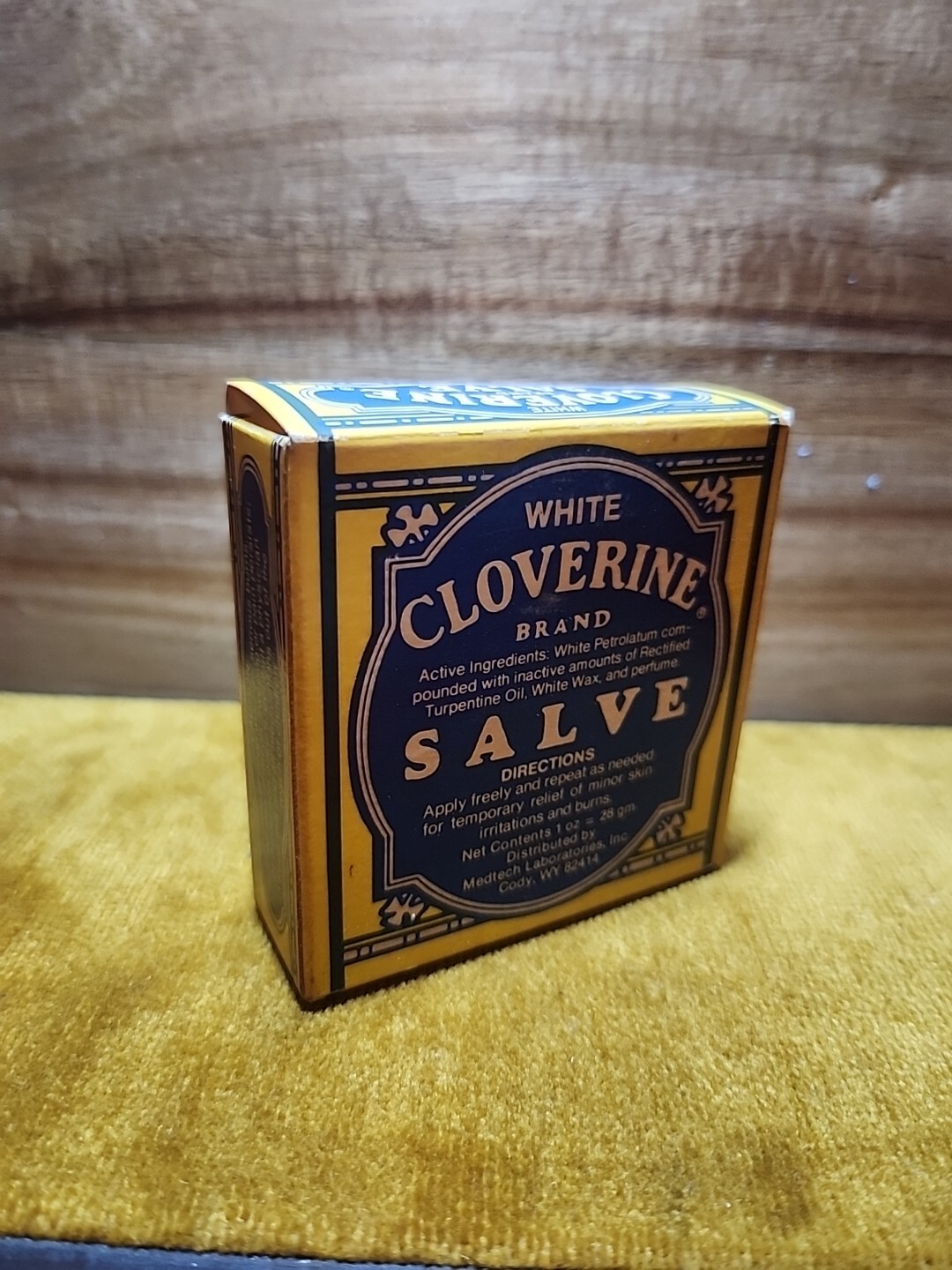 ⚡️WHITE Cloverine Petrolatum Salve Skin Protectant Tin Box 1 oz ⚠️ NEW ...