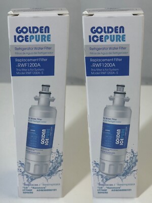 Golden ICE Pure Water Filter RWF1200A 2 PACK for LG, Kenmore ...