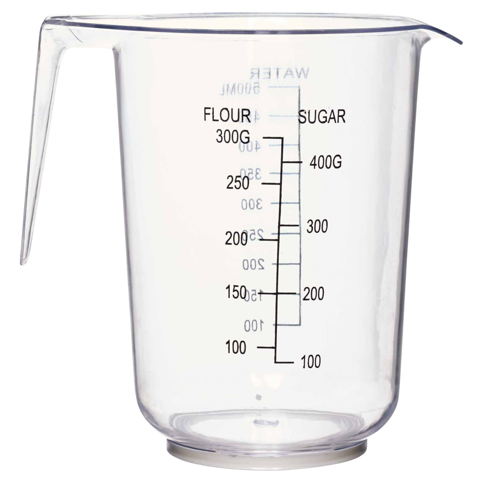 3 Sizes Measuring Jug Clear Plastic Baking Kitchen Set Flour Sugar ...