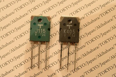 10 Pairs(20PCS) 2SK405-Y / 2SJ115-Y NOS Genuine TOSHIBA Made in Japan ...