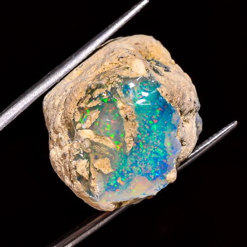 Éthiopien Opale Naturel Jeu De Couleur 60.90CTS 100% Gemme 21x30x21MM ...