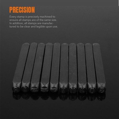 36pcs 4mm Number and Letter Metal Punch Set Steel Hand Marking Alphabet ...
