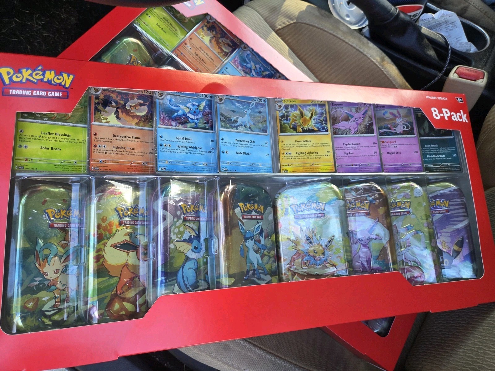 Pokemon Prismatic Evolutions 8 Mini-Tins w/Promos Costco 1-PACK **2 ...