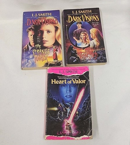 Lot Of 3 LJ Smith Paperback Books Dark Visions 1 & 2 And Heart Of Valor ...