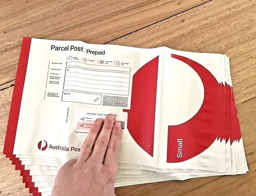 10x 5kg Small Prepaid Satchel Australia Post Bag with Tracking AusPost ...