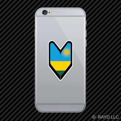 Rwandan Driver Badge Cell Phone Sticker Mobile Rwanda RWA RW | eBay