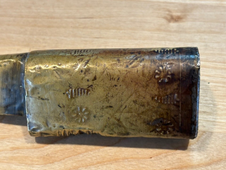 Antique Islamic Middle Eastern Knife Straight Blade Short Sword Dagger ...