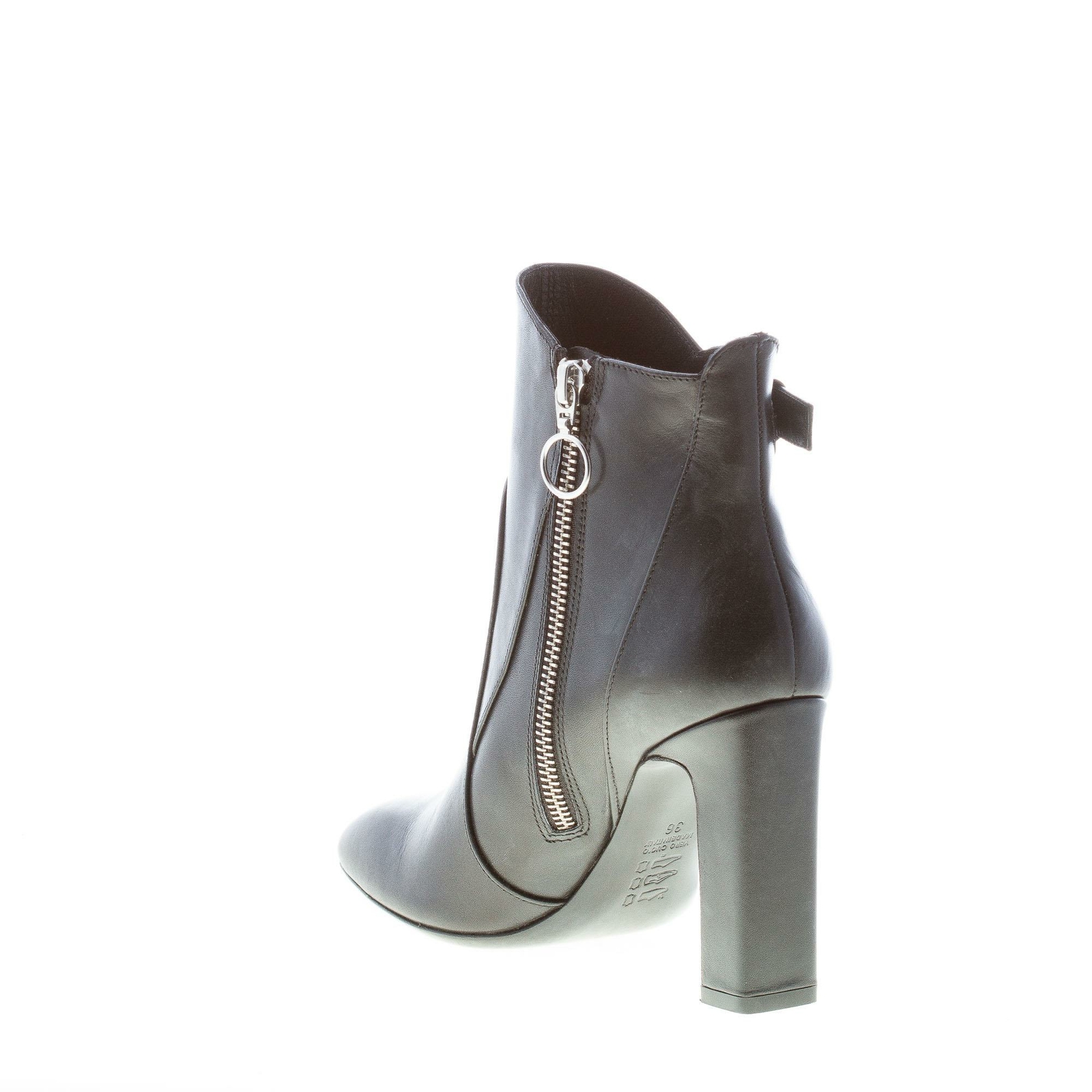 ROBERTO FESTA women shoes Made in Italy Black leather ankle boot with ...