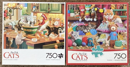 Crochet Kittens, Kitten Kitchen Capers Steve Read CATS 750 Piece ...
