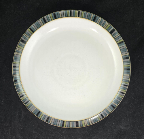 SET(S) OF 4 DENBY JET STRIPES 8-7/8" SALAD PLATES - NEAR PERFECT ...