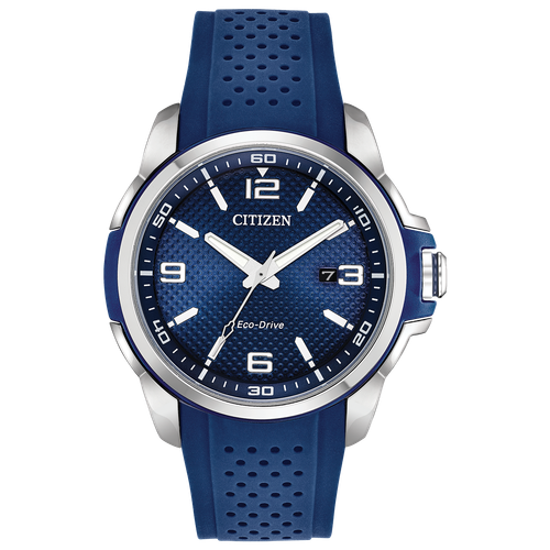 Citizen AR Blue Dial Blue Polyurethane Eco-Drive Men's Watch AW1158-05L ...