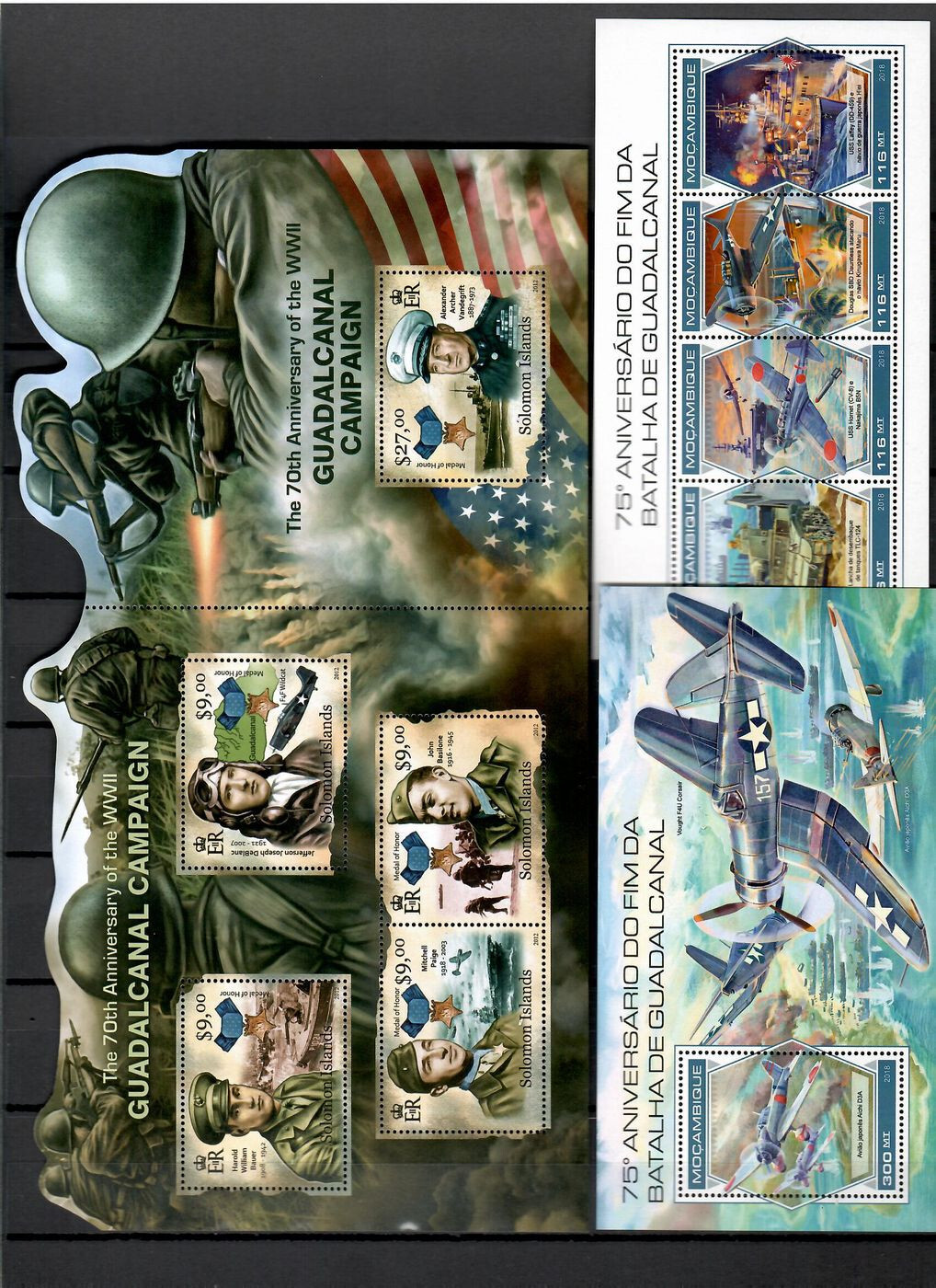 World War II WWII Collection [3] 54 sheets from 2017-2018 MNH #CNA159 ...