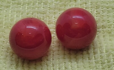 A87•Vintage Marble King Exotic Solids Red Based Fancy Game 9/16" Mint ...